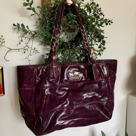 Coach | Bags | Coach Plum Handbag | Poshmark